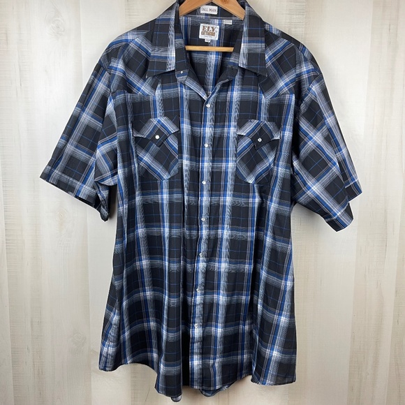 Ely Cattleman | Shirts | Vtg Ely Cattleman Short Sleeve Western Shirt ...